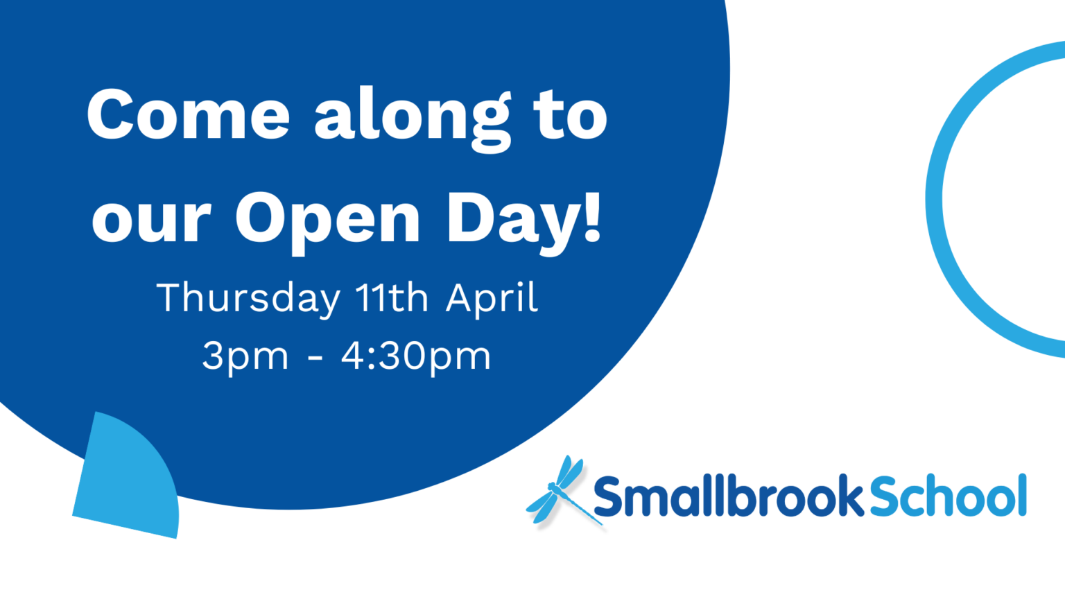 Smallbrook School Open Day - 11th April 2024